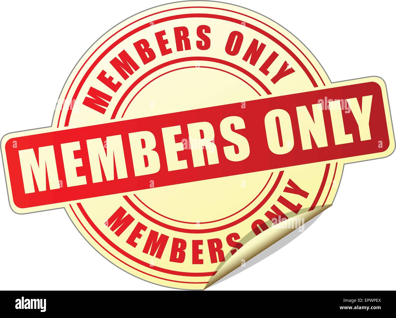 Members club Stock Vector Images - Alamy