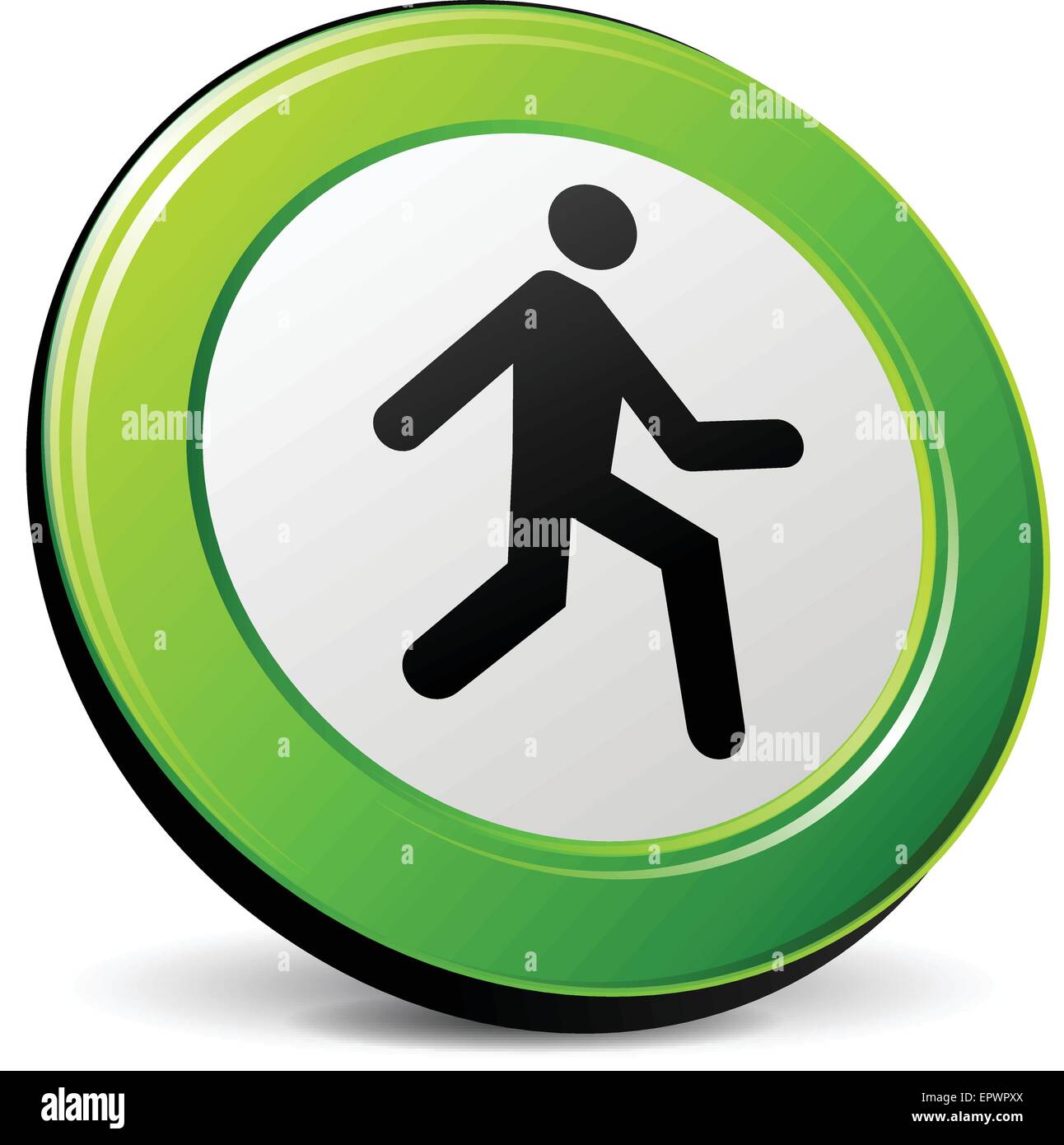 illustration of run 3d icon on white background Stock Vector Image ...