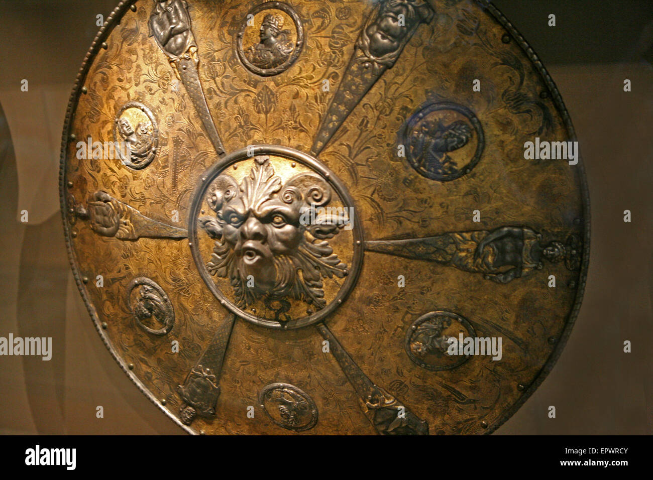Gilded shield hi-res stock photography and images - Alamy