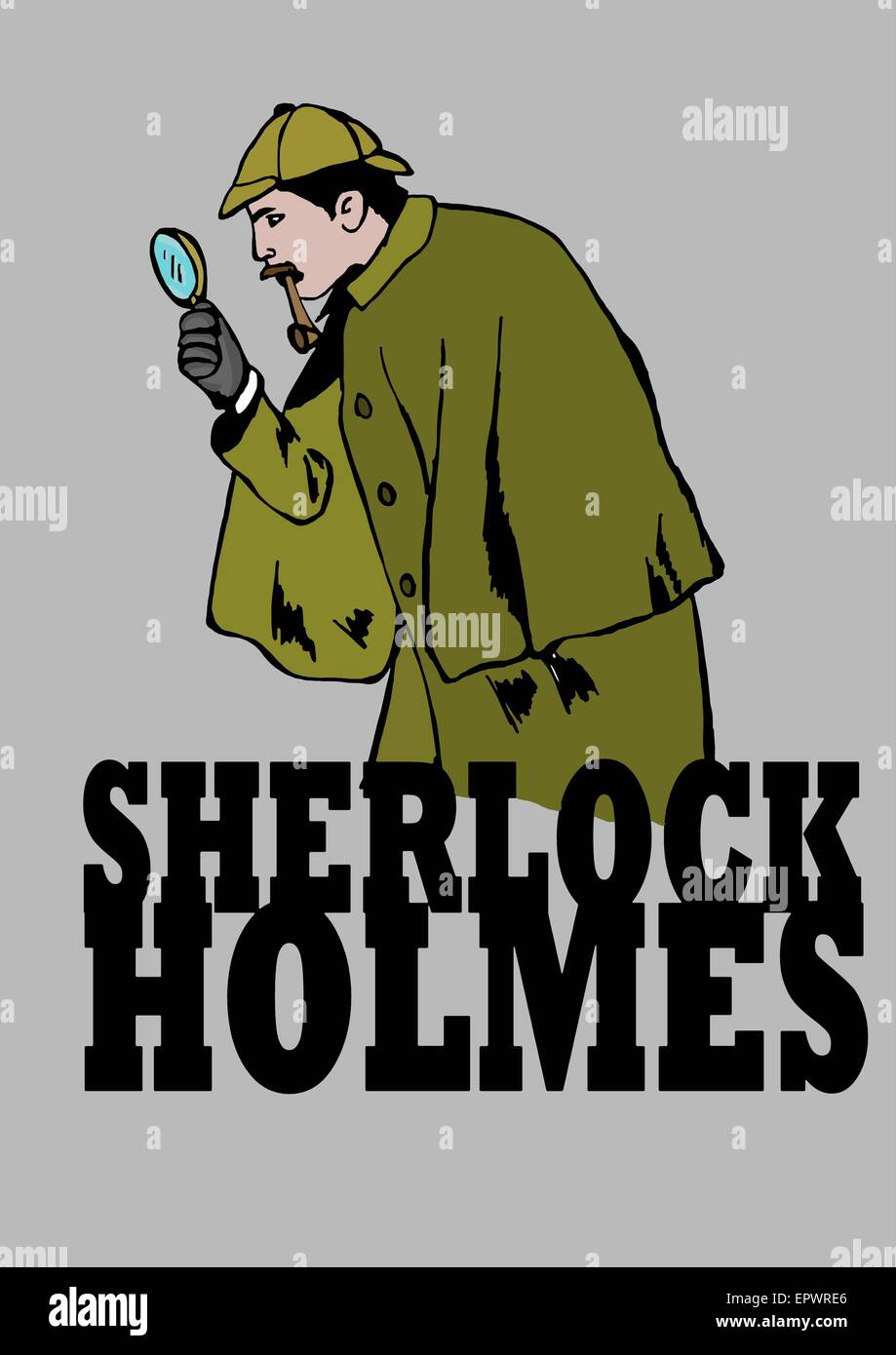 Sherlock holmes magnifying glass hi-res stock photography and images ...