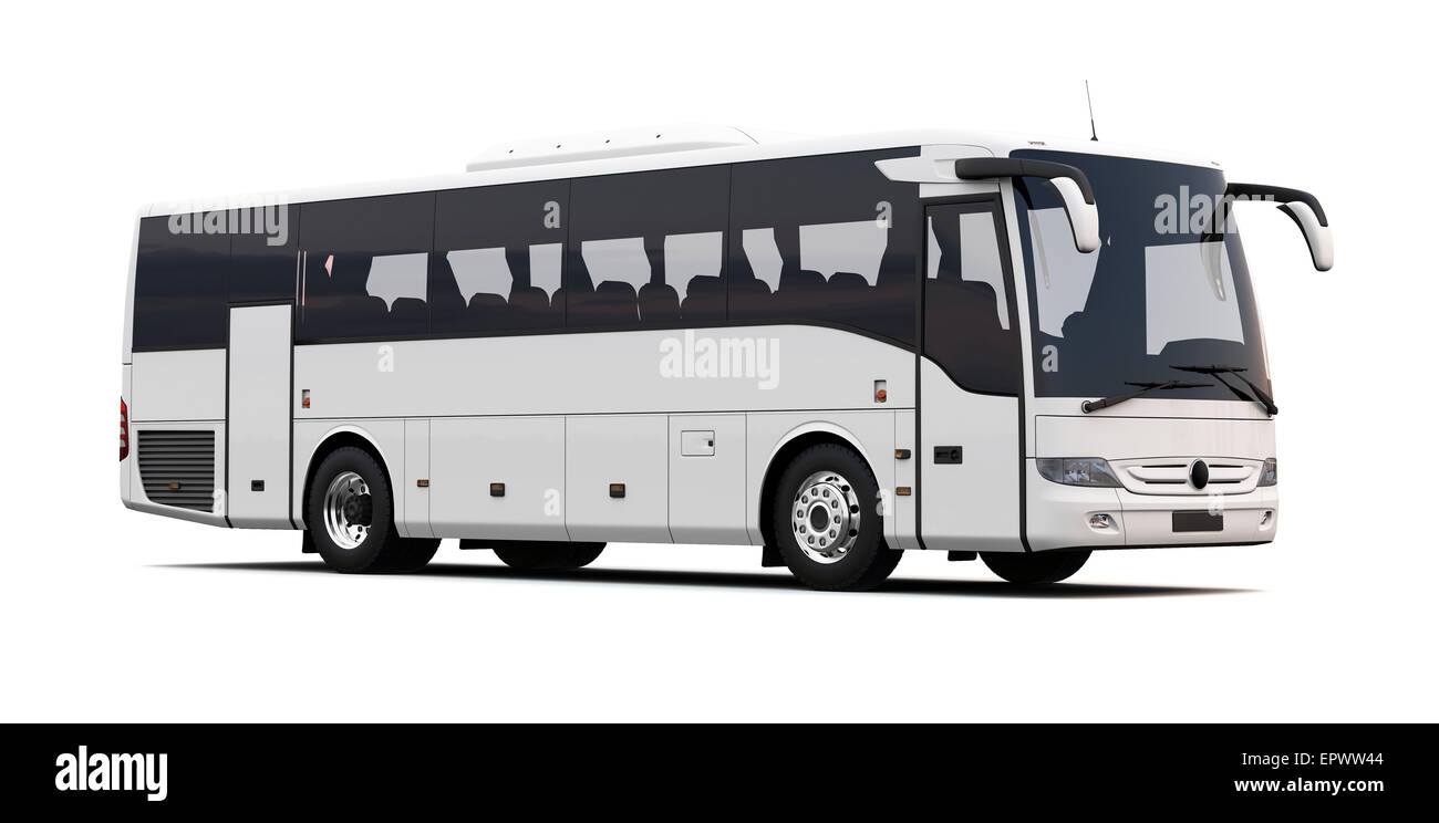 White bus side front Cut Out Stock Images & Pictures - Alamy
