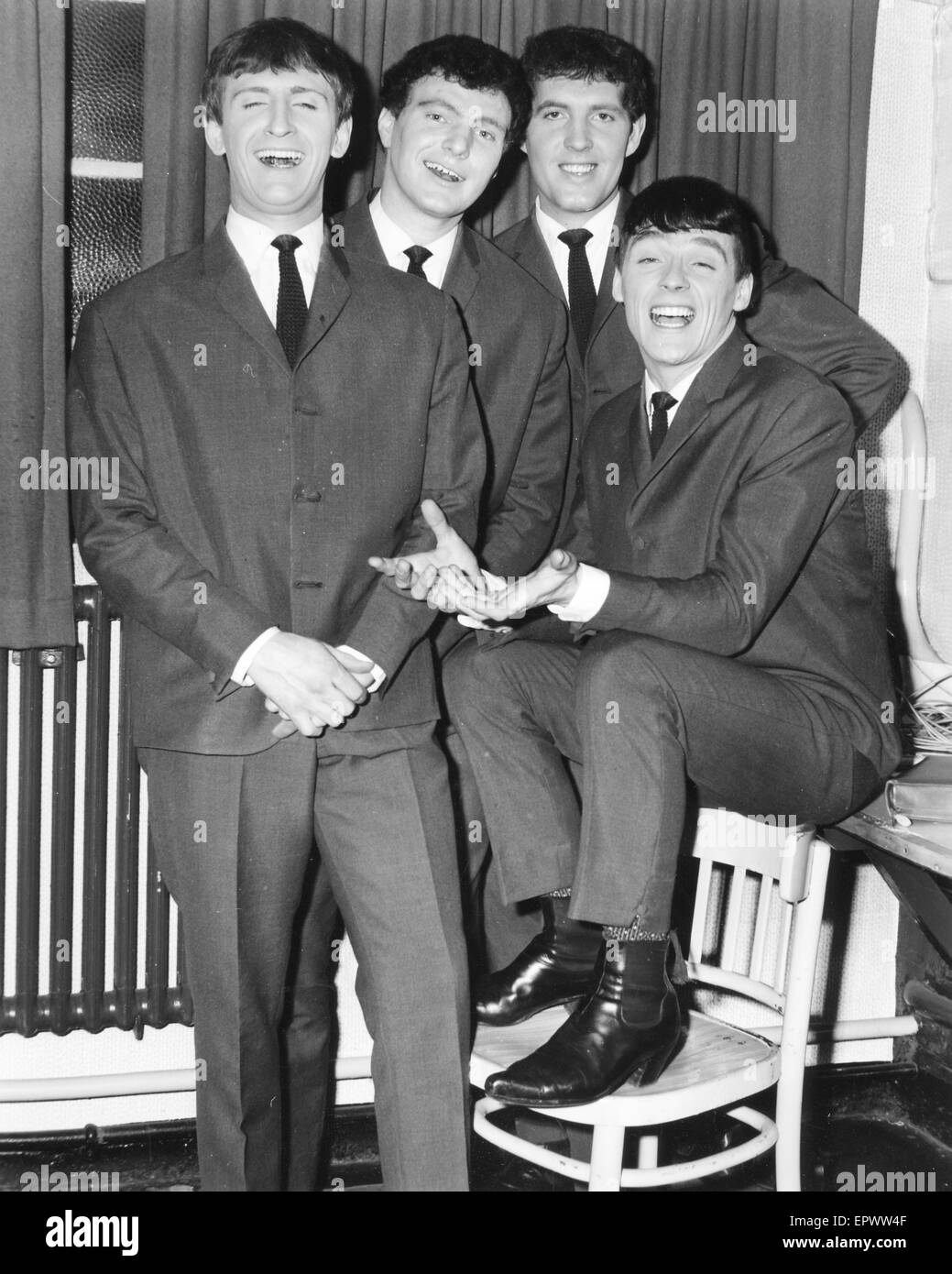 THE FOURMOST UK pop group in December 1963. Photo Tony Gale Stock Photo ...