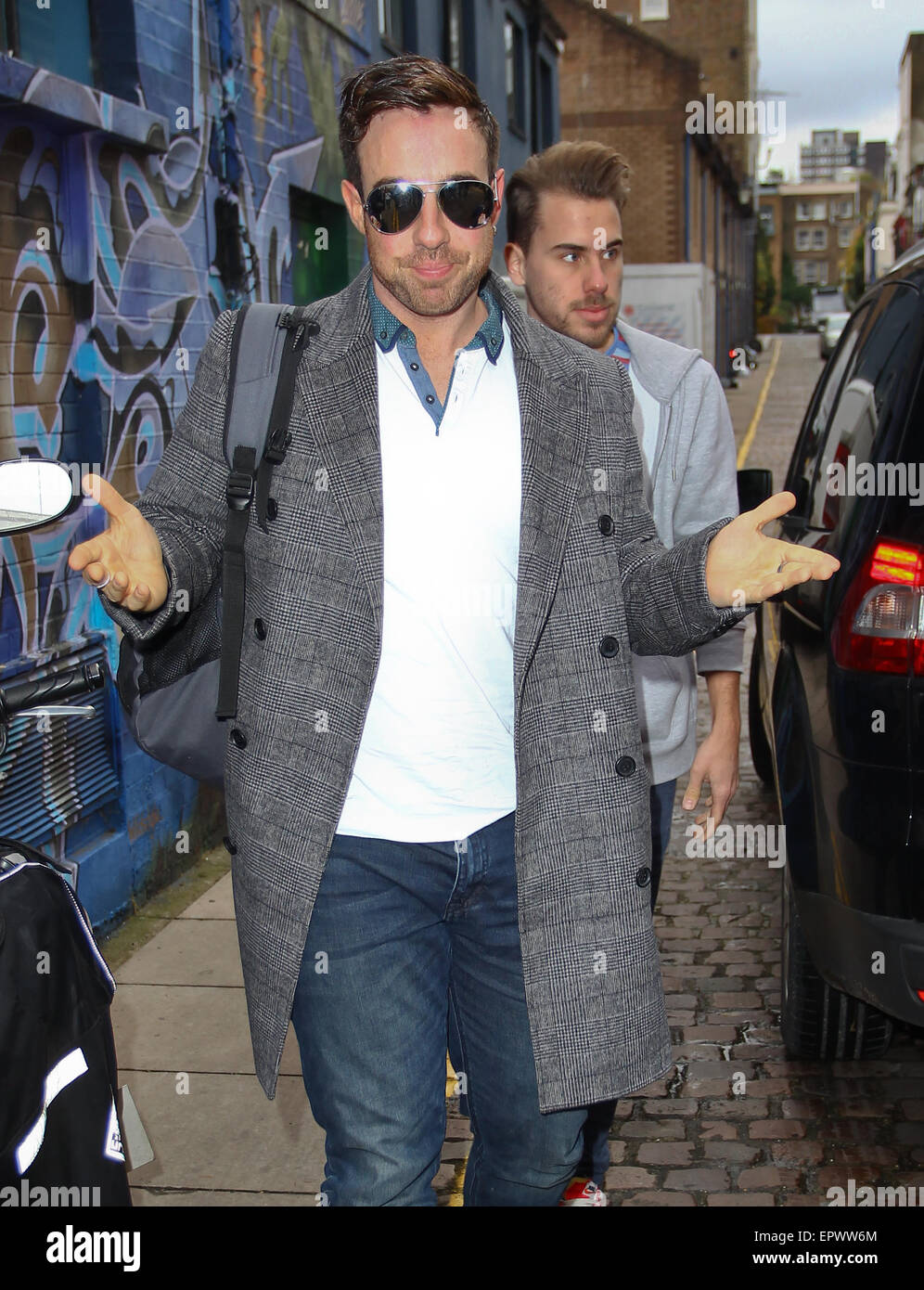 X Factor contestants arrive at a recording studio to rehearse for this ...