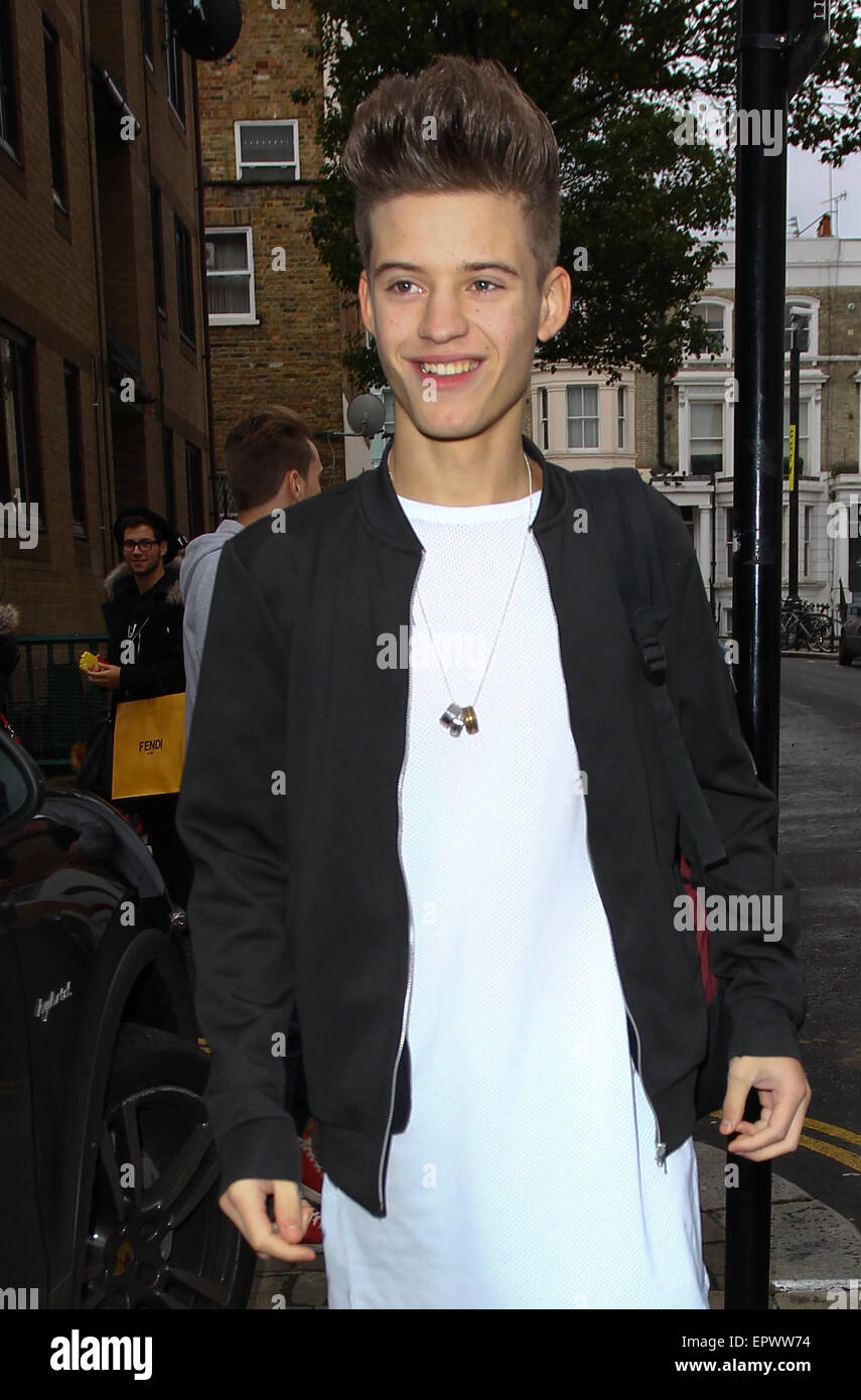 X Factor contestants arrive at a recording studio to rehearse for this ...