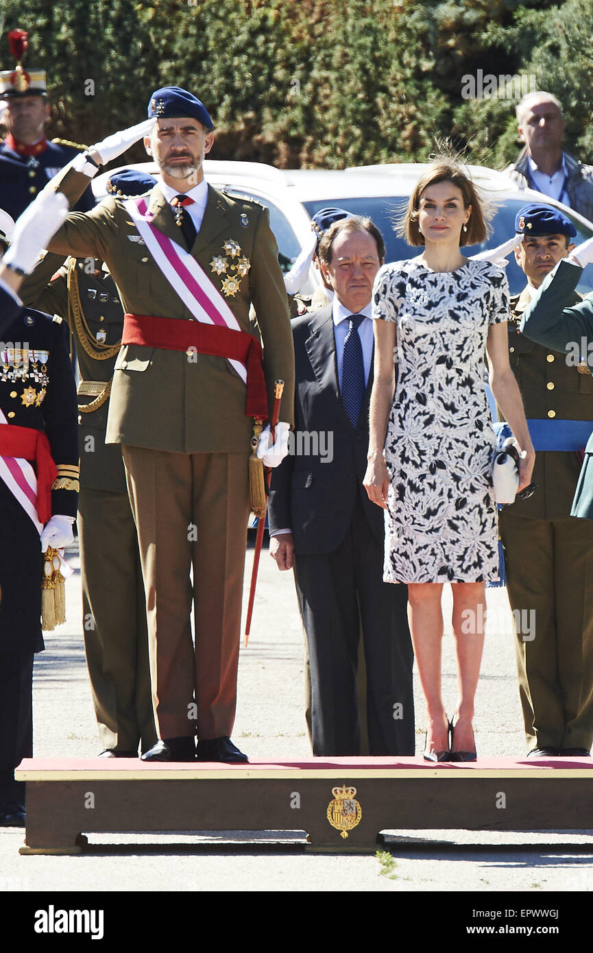 Madrid, Spain. 22nd May, 2015. King Felipe VI of Spain and Queen ...