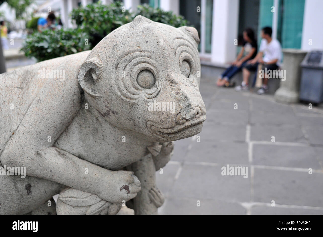 Statue at Wat Arum Temple in Bangkok, Thailand Stock Photo - Alamy