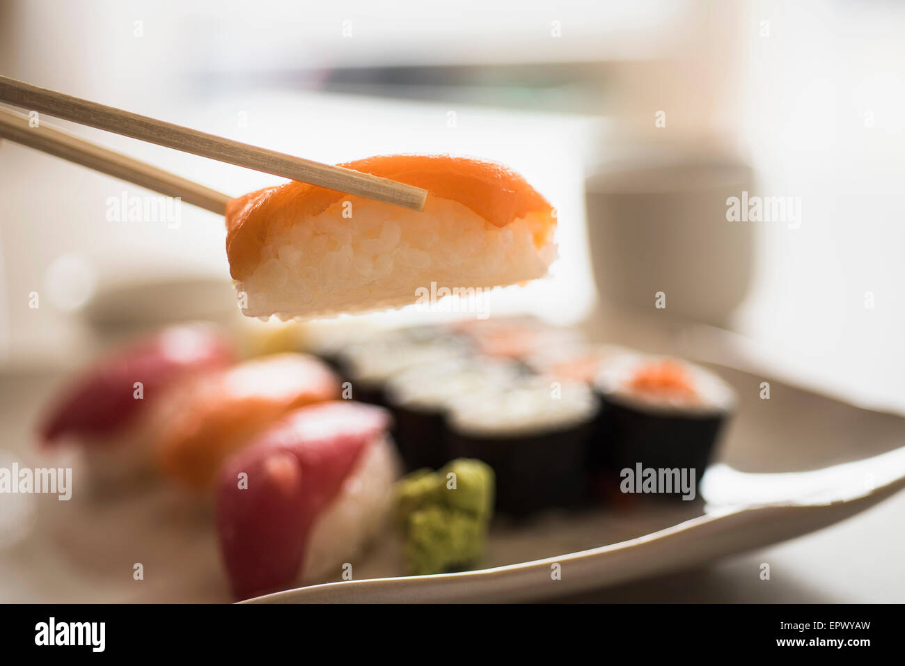 Sushi dining hi-res stock photography and images - Alamy