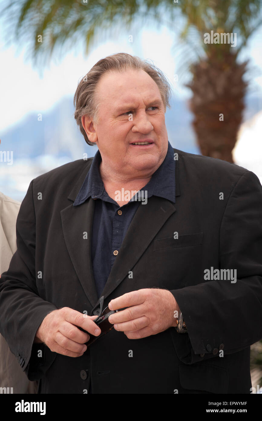 Cannes, France. 22nd May, 2015. Actor Gerard Depardieu at the Valley Of ...