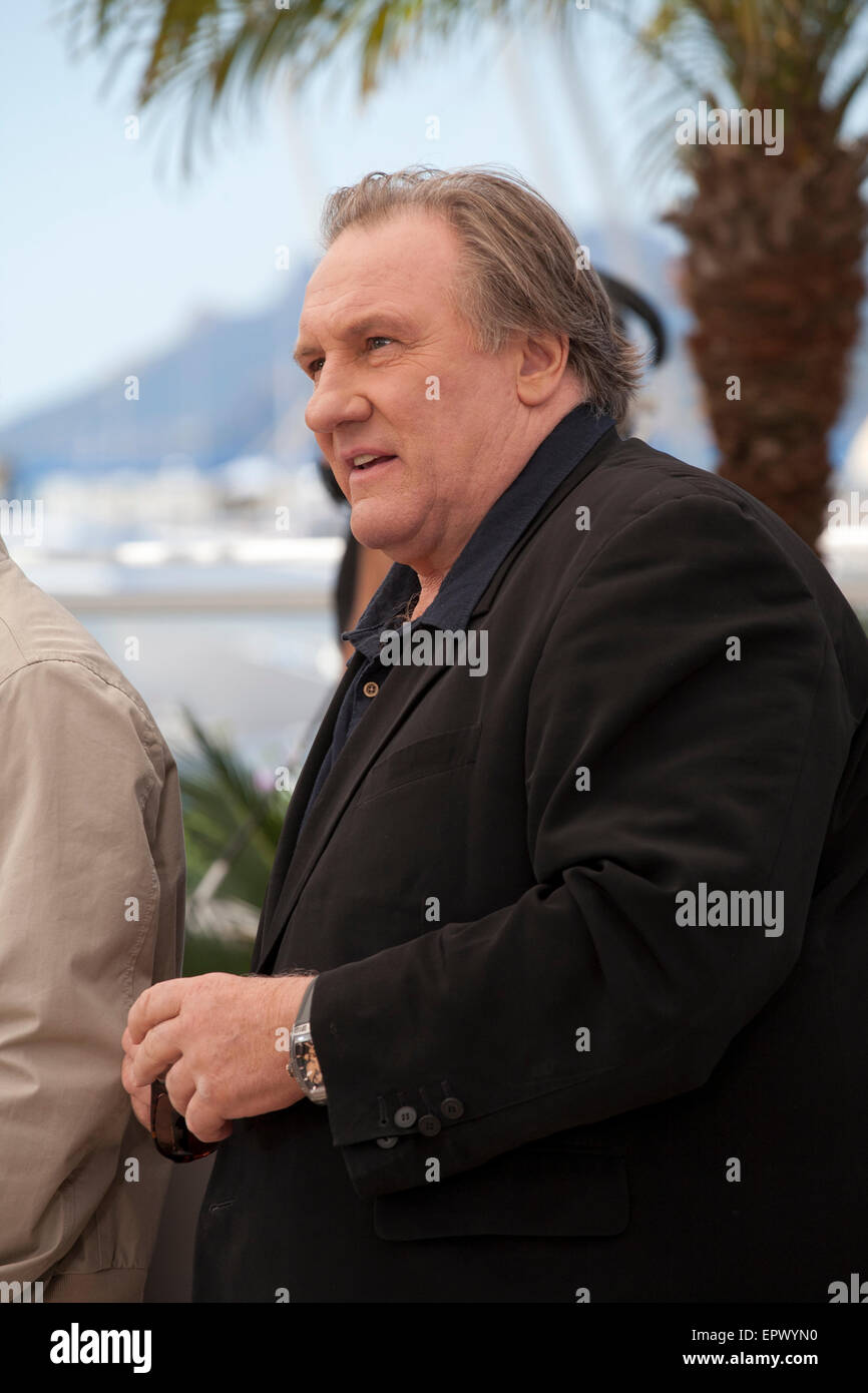 Cannes, France. 22nd May, 2015. Actor Gerard Depardieu at the Valley Of ...