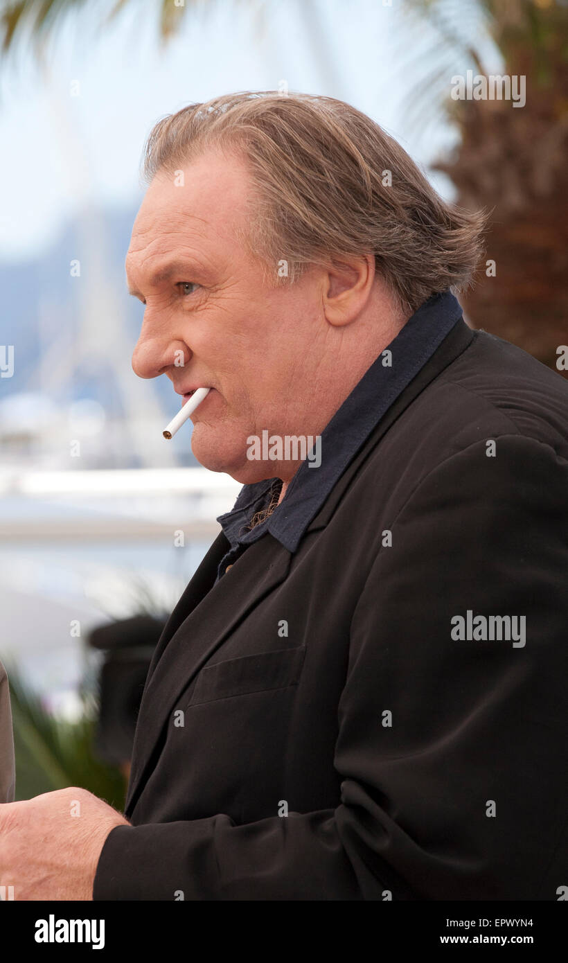 Cannes, France. 22nd May, 2015. Actor Gerard Depardieu at the Valley Of ...