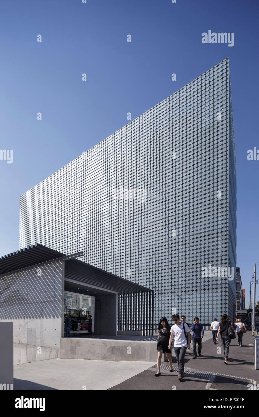 Exterior facade of RMIT Design Hub, Melbourne, Australia Stock Photo ...