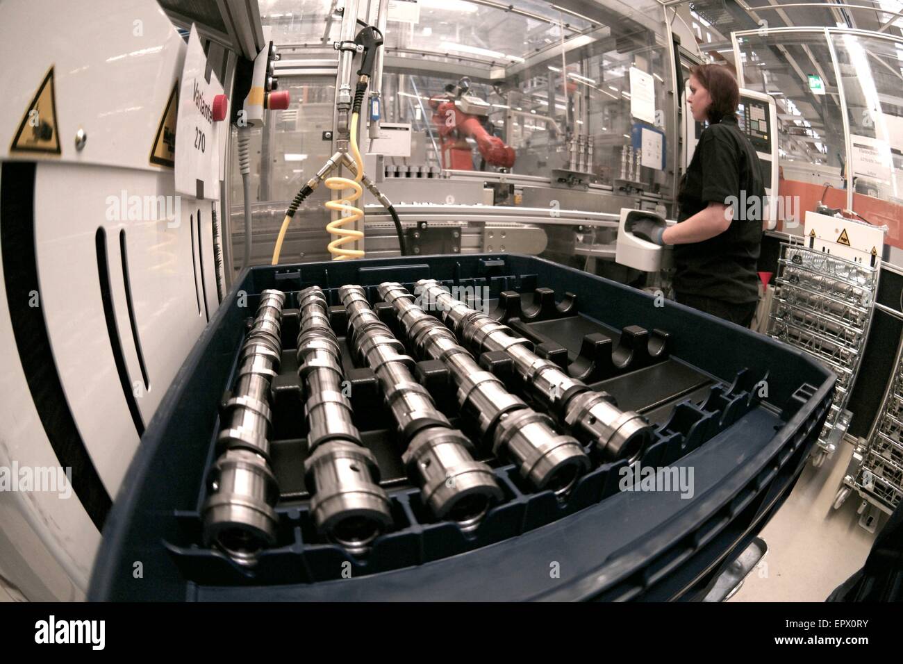 Berlin, Germany. 22nd May, 2015. Manufacture of Camtronic camshafts at ...