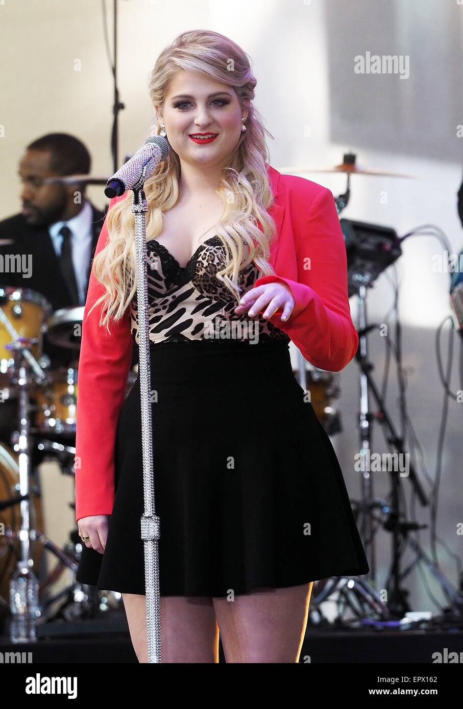 New York, NY, USA. 22nd May, 2015. Meghan Trainor on stage for NBC ...