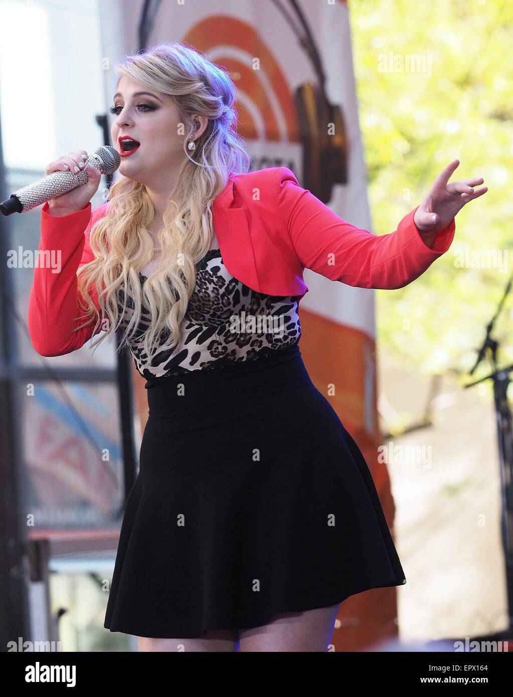 New York, NY, USA. 22nd May, 2015. Meghan Trainor on stage for NBC ...