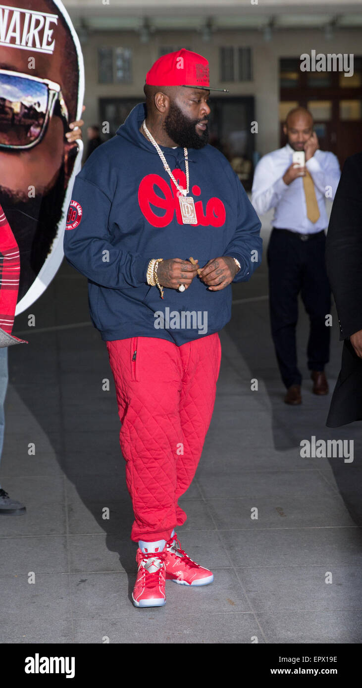 Celebrities at the BBC Studios Featuring: Rick Ross Where: London ...