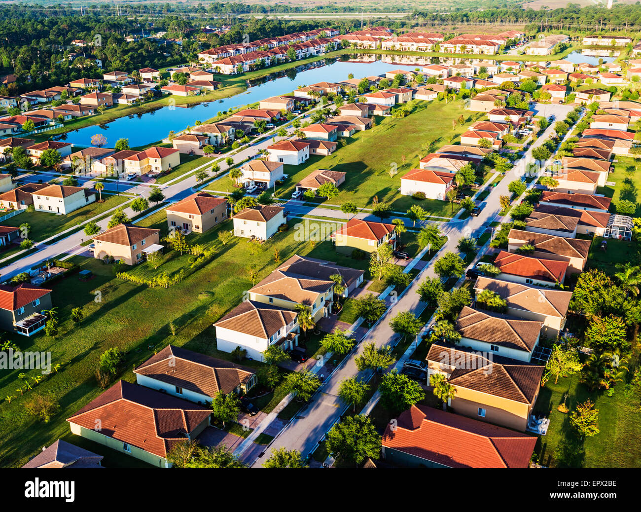 USA, Florida, Stuart, Aerial view of suburbs Stock Photo: 82936546 - Alamy