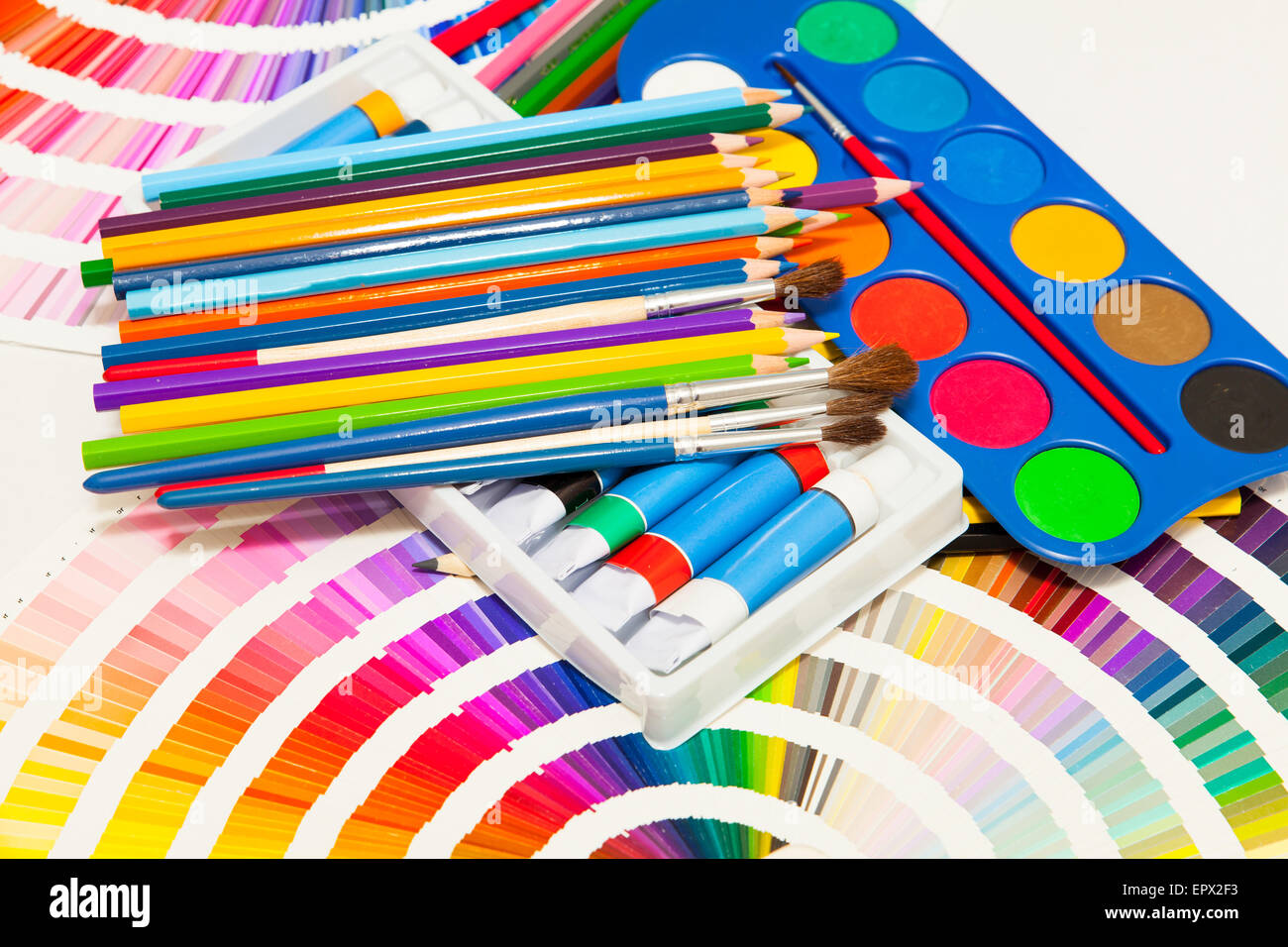 Colour chart paint hi-res stock photography and images - Alamy