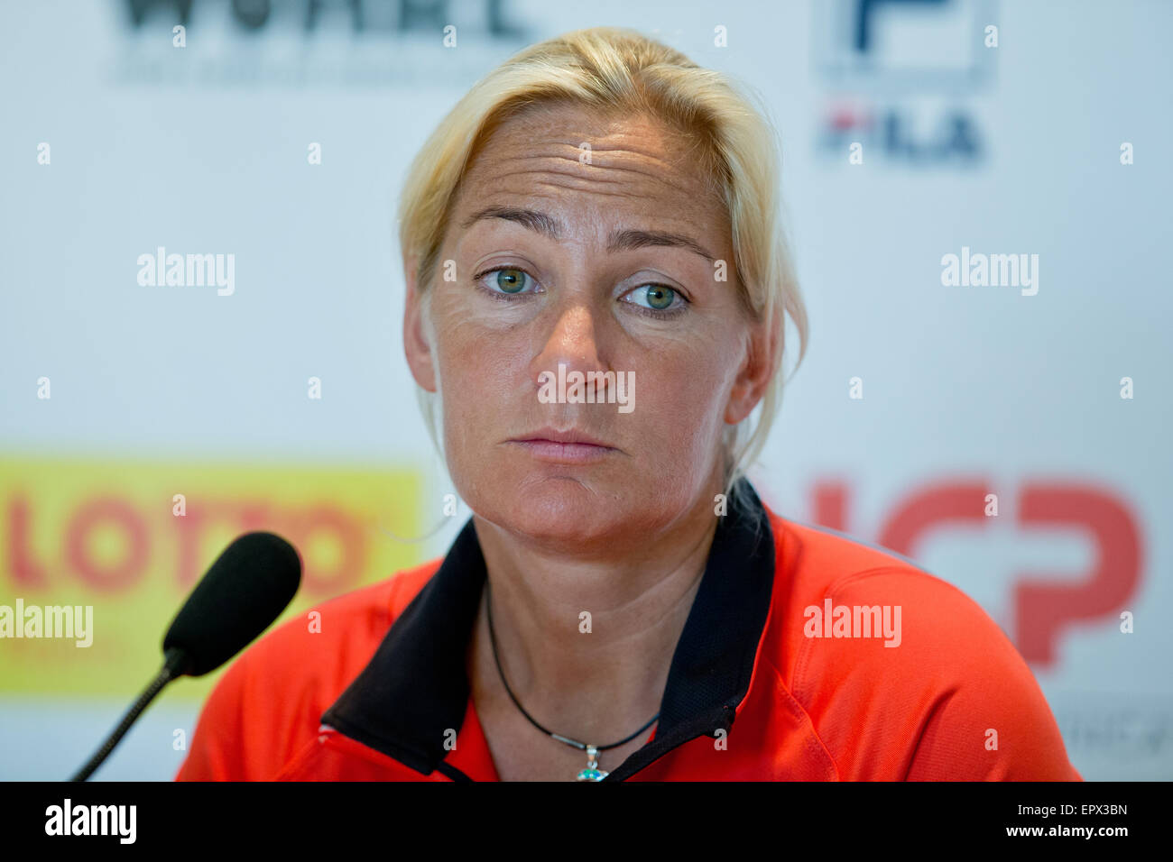 Nuremberg, Germany. 22nd May, 2015. German national coach Barbara ...