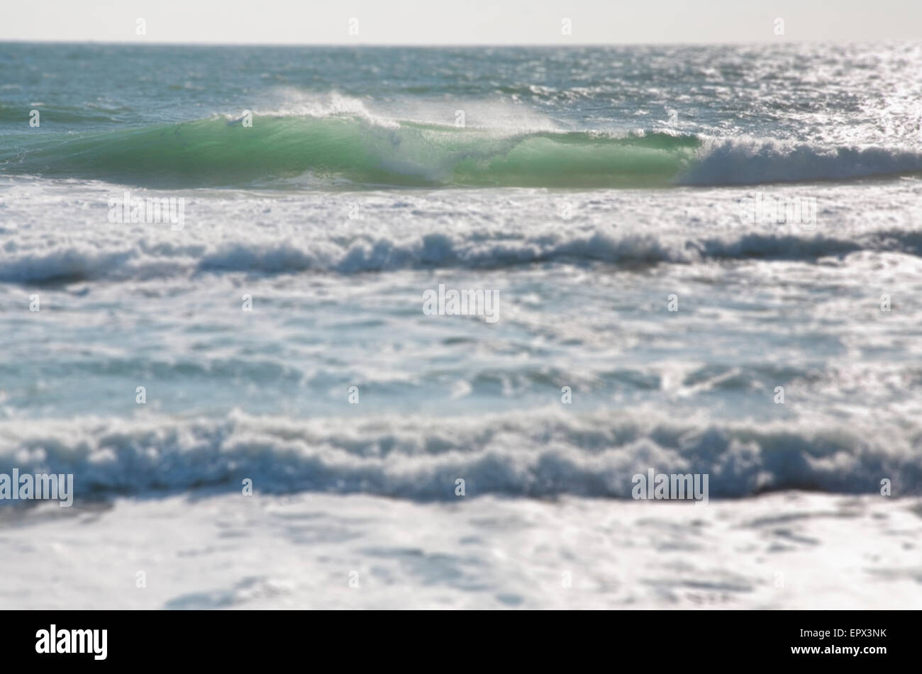 USA, Massachusetts, Nantucket Island, View of waves on sea Stock Photo ...
