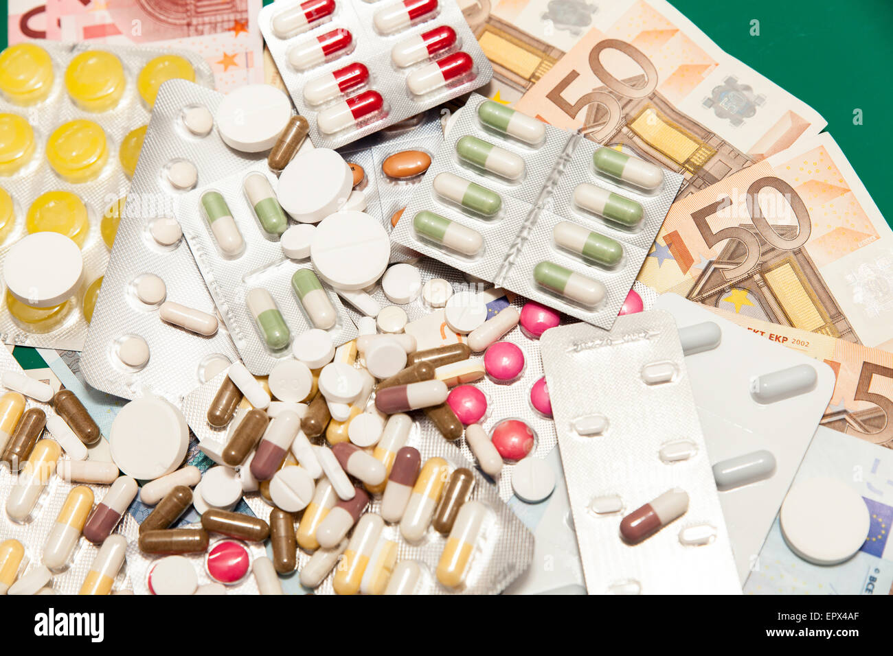 health medications money Stock Photo - Alamy