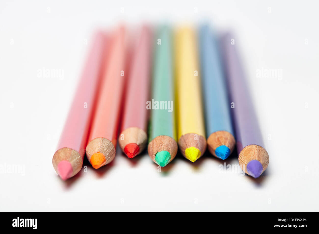 Close-up of colored pencils Stock Photo - Alamy