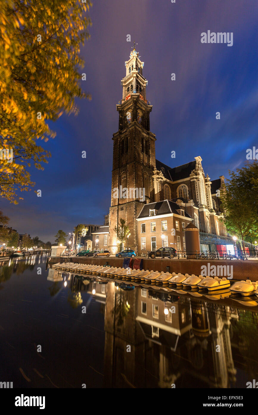 Amsterdam westerkerk bell tower hi-res stock photography and images - Alamy