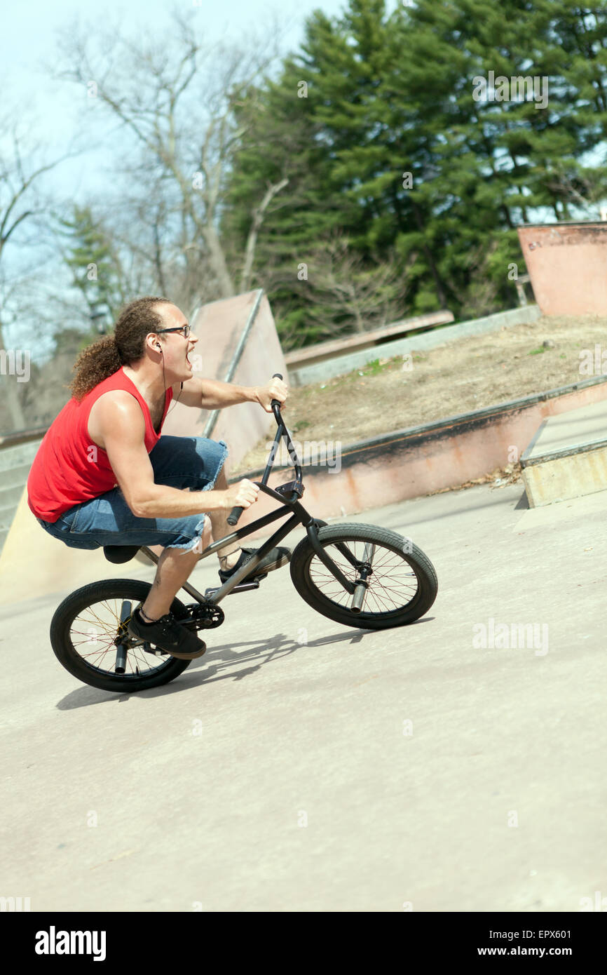 BMX Rider Having Fun Stock Photo - Alamy