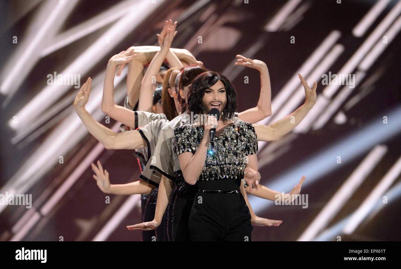 Vienna, Austria. 22nd May, 2015. Austrian singer Conchita Wurst ...