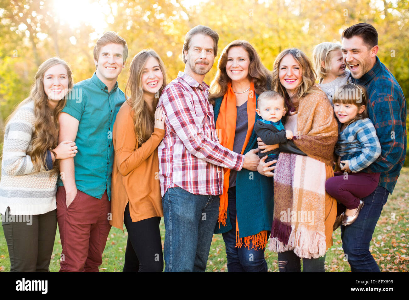 Portrait of smiling family Stock Photo - Alamy