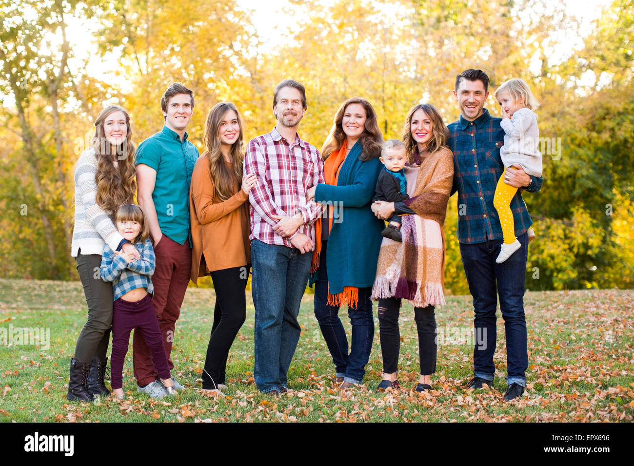 Portrait of smiling family Stock Photo - Alamy
