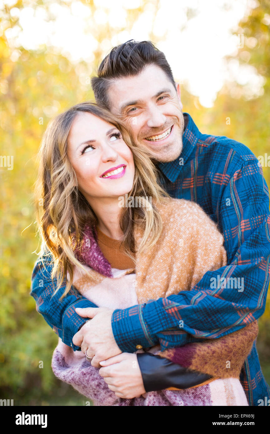 Portrait of smiling couple Stock Photo - Alamy