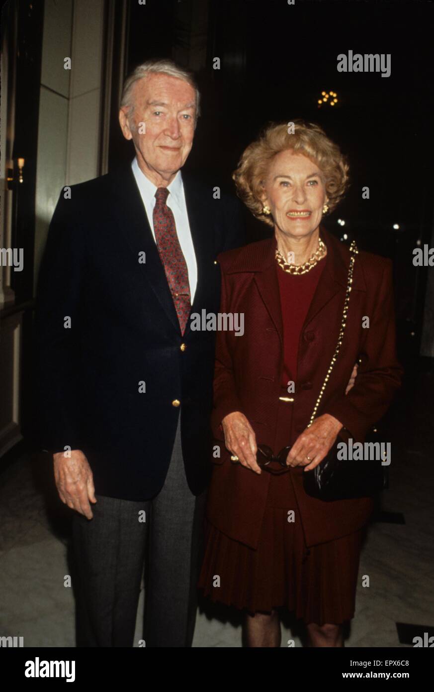 JIMMY STEWART with wife Gloria. © Michael Ferguson/Globe Photos/ZUMA ...