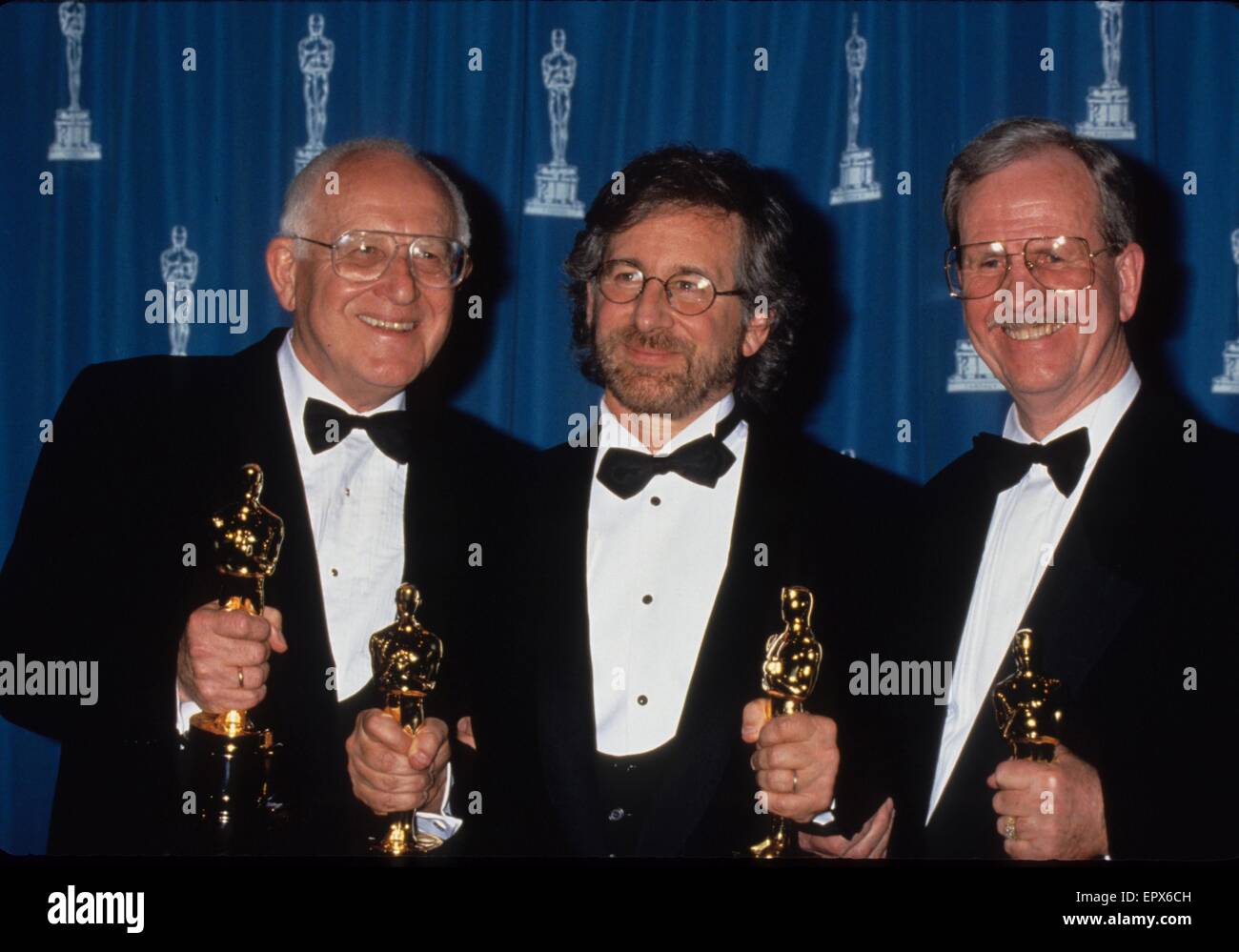 STEVEN SPIELBERG with W. Gerald R. Molen Branko Lustig at the 66th ...