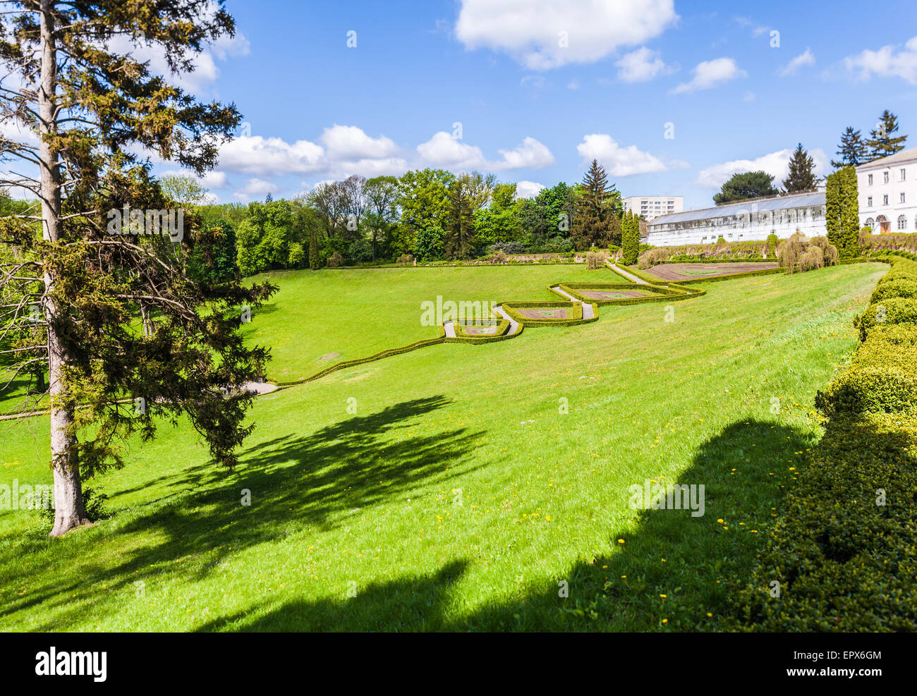 landscape of the garden composition in park Stock Photo - Alamy