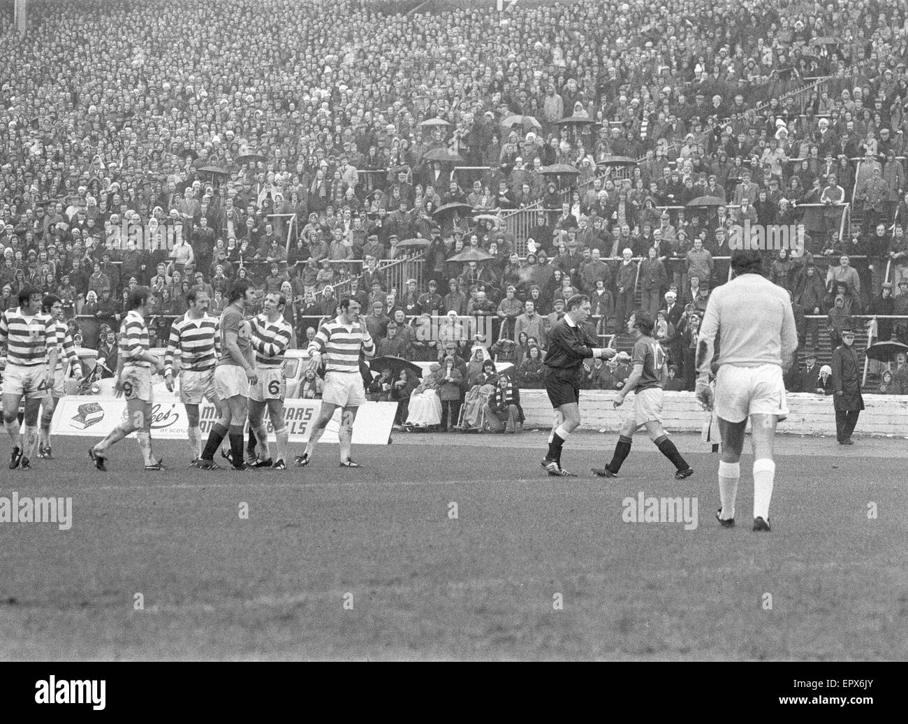 The 1975 Glasgow Cup Final contested between Rangers and Celtic at ...