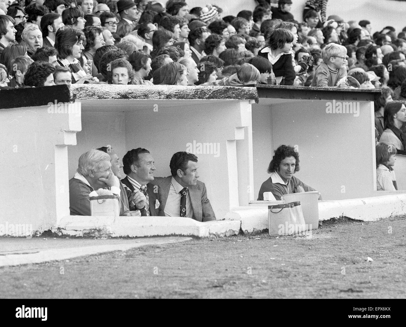 1975 fa cup final Black and White Stock Photos & Images - Alamy
