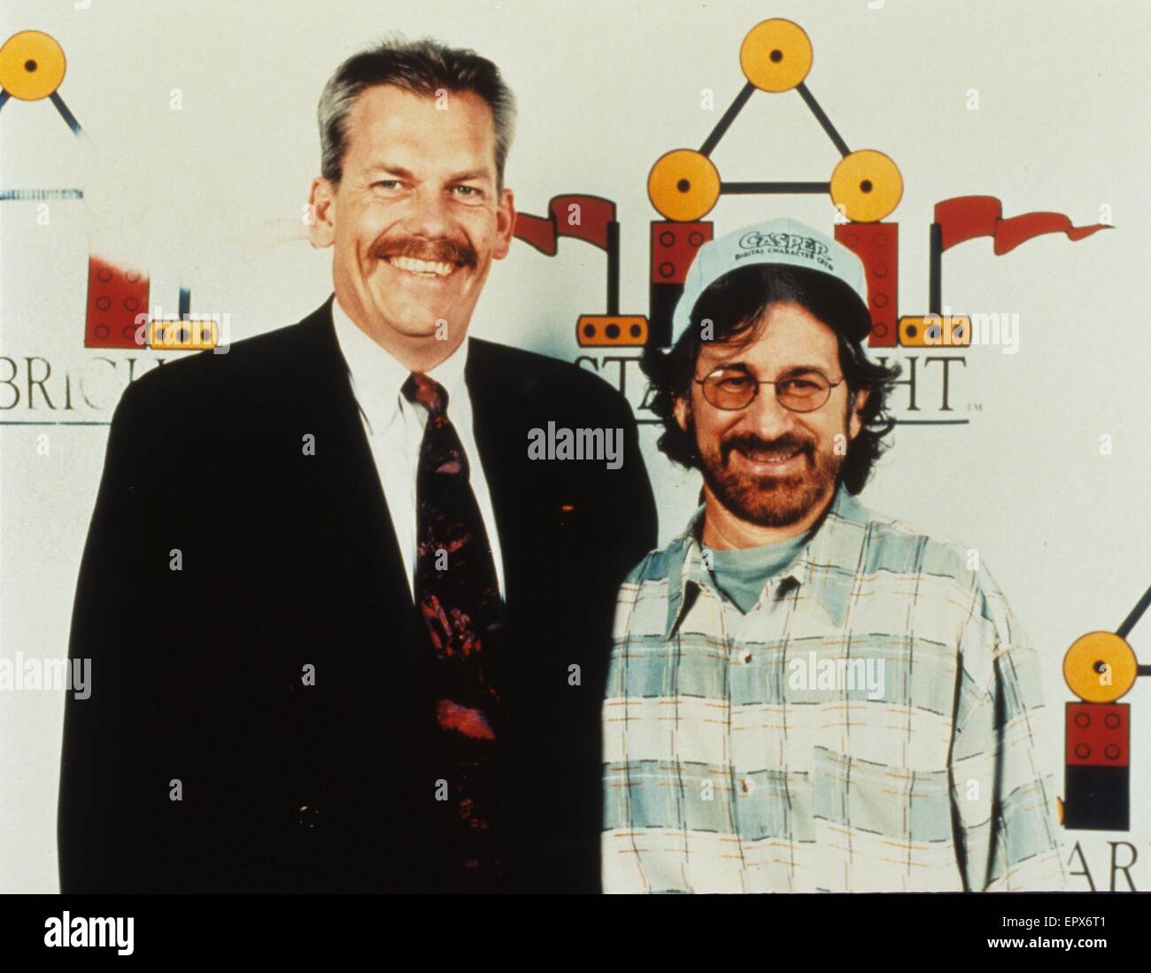 STEVEN SPIELBERG with Roel Pieper.Supplied by Photos, inc. © Supplied ...