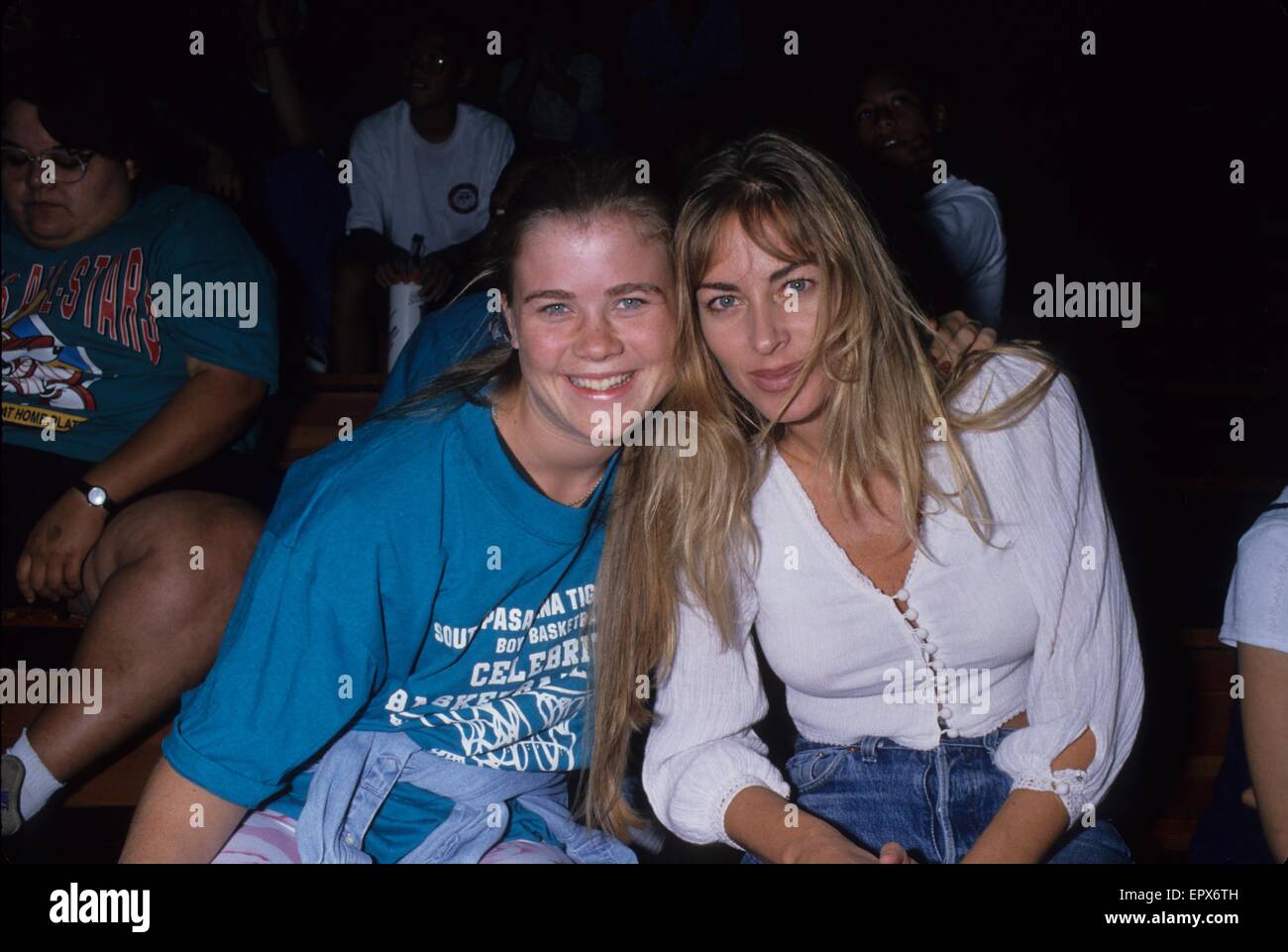 ALISON SWEENEY with eileen Davidson 1994.l9704lr. © Lisa Rose/Globe ...