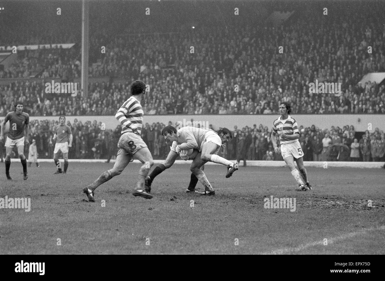 The 1975 Glasgow Cup Final contested between Rangers and Celtic at ...