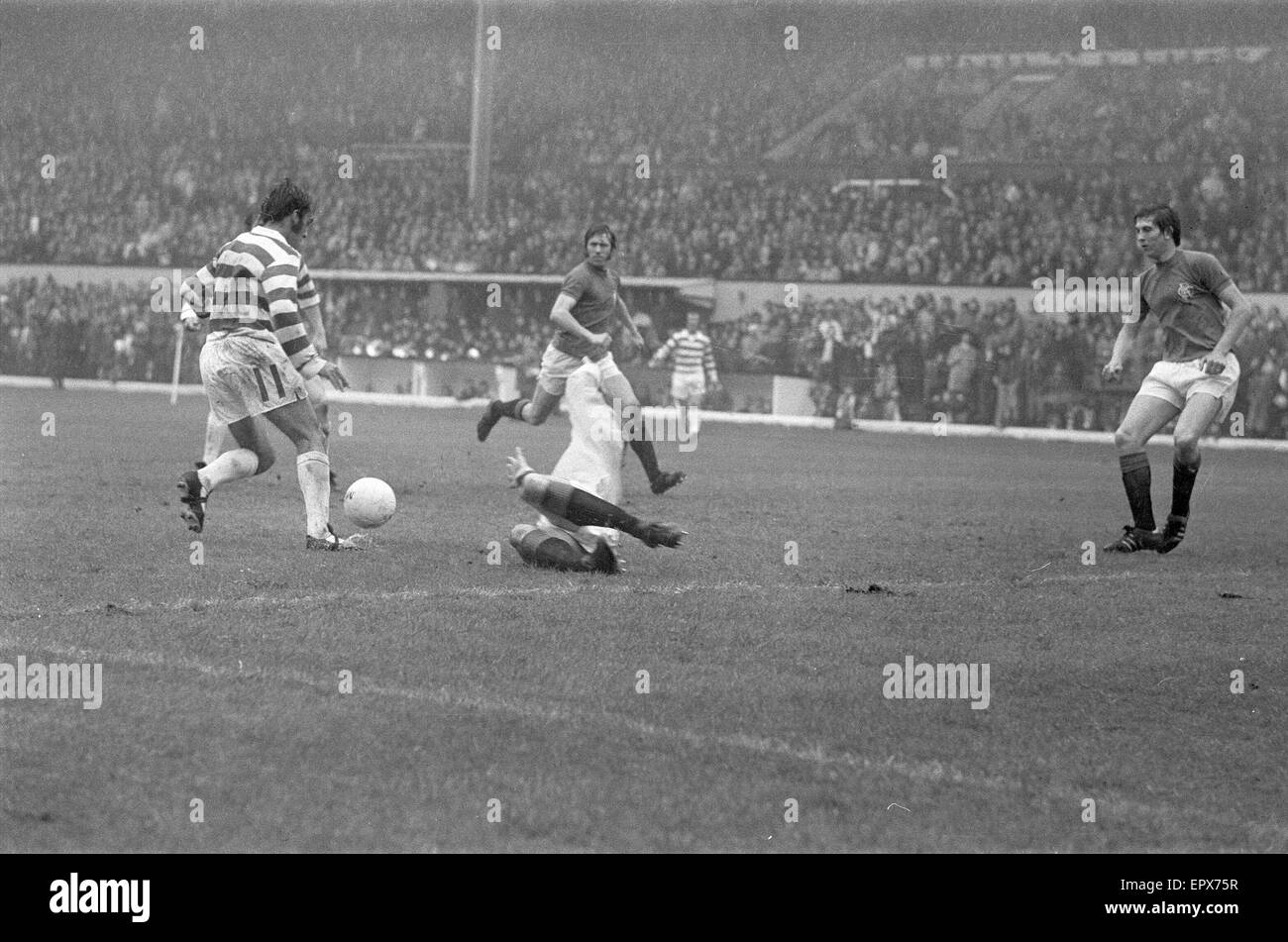 The 1975 Glasgow Cup Final contested between Rangers and Celtic at ...