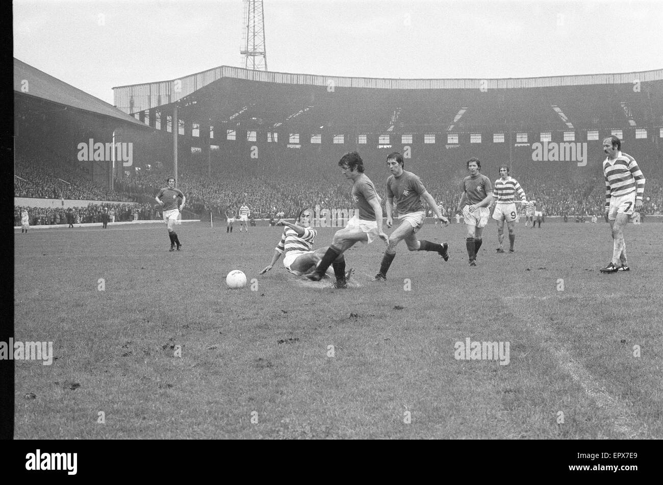 The 1975 Glasgow Cup Final contested between Rangers and Celtic at ...