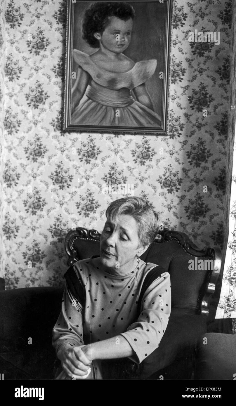 Ann west, mother of Lesley Ann Downey. 1990. The Moors murders were ...