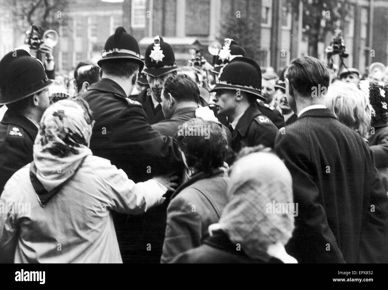 He restrained Black and White Stock Photos & Images - Alamy