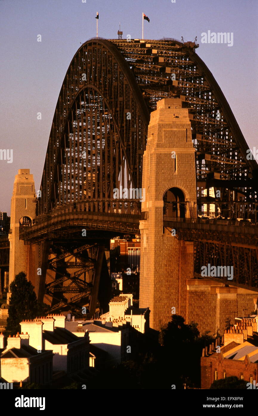 AJAXNETPHOTO. SYDNEY, AUSTRALIA. - SYDNEY HARBOUR BRIDGE - GLAZED IN ...