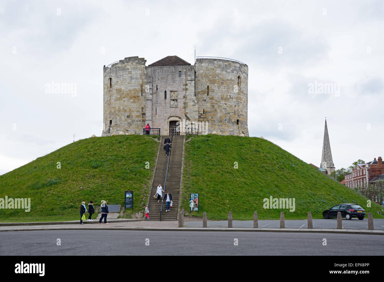 York Castle. ( Clifford's Tower ), York, England Stock Photo - Alamy