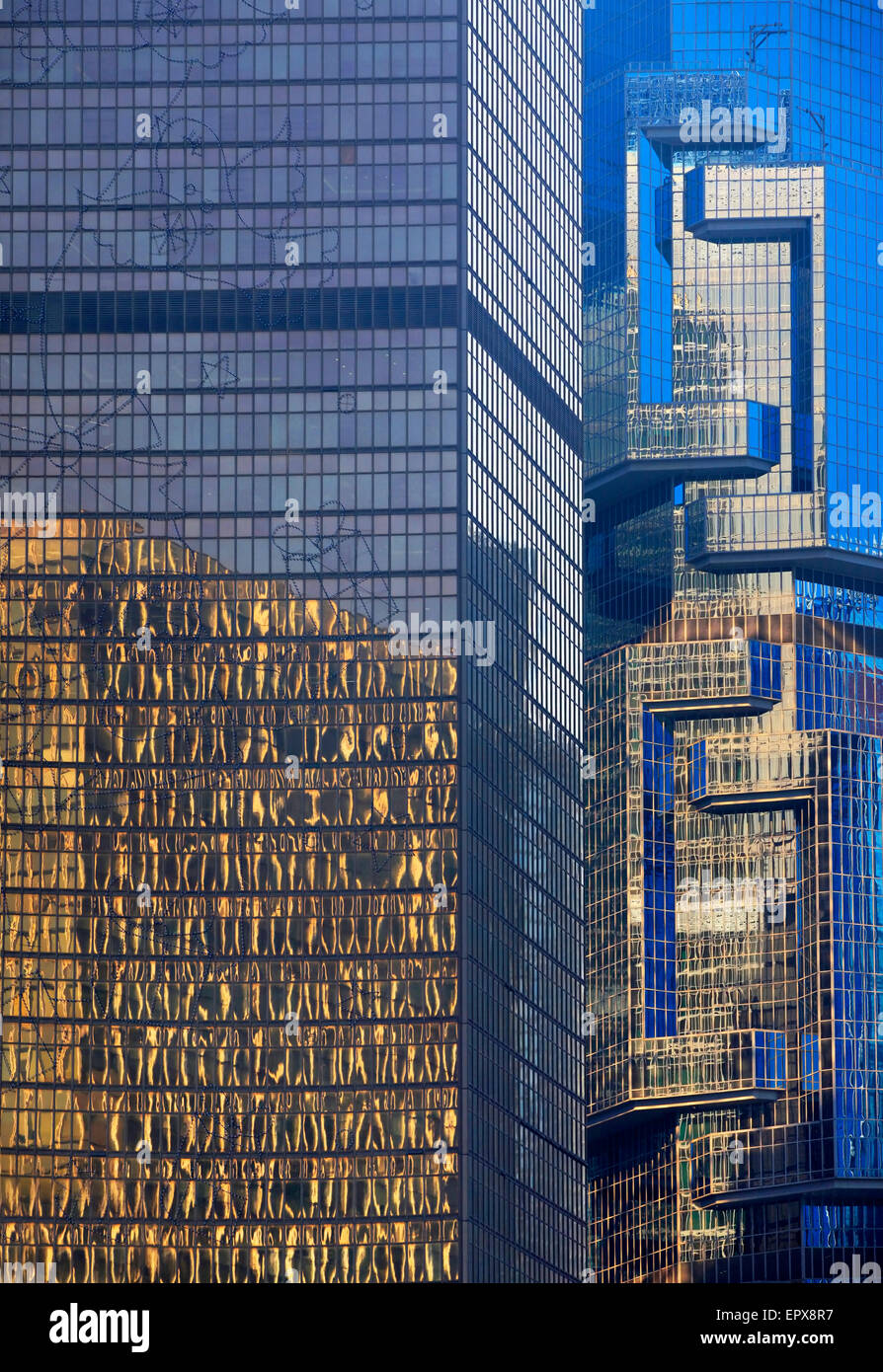 Fasade of office building in Hong Kong Stock Photo - Alamy