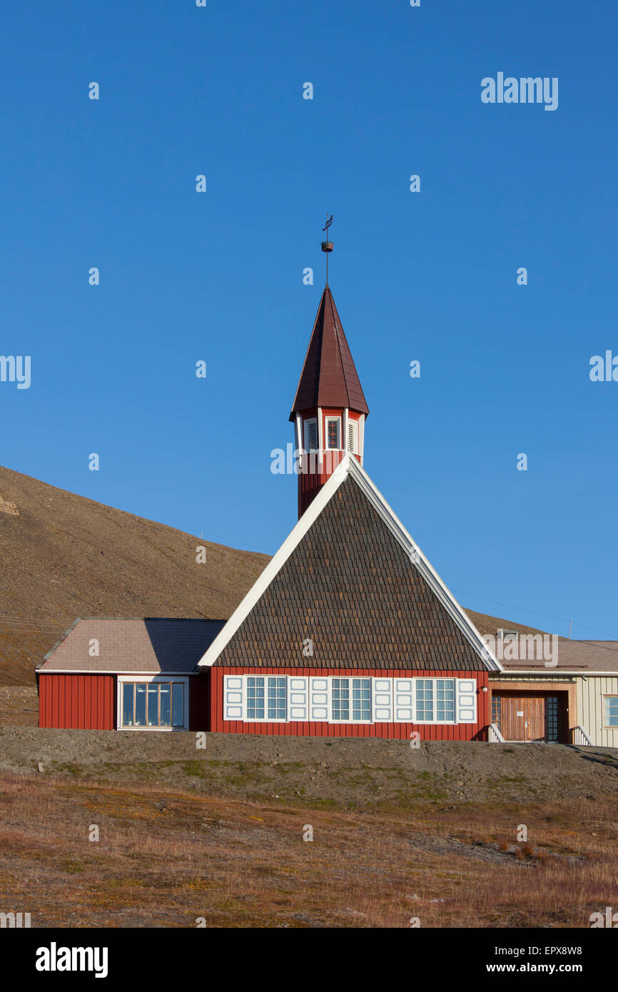 Svalbard kirke in Longyearbyen, world's most northern church at ...