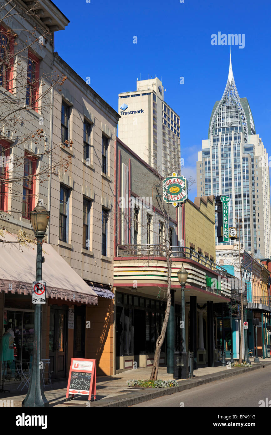 Dauphin Street, Mobile, Alabama, USA Stock Photo - Alamy