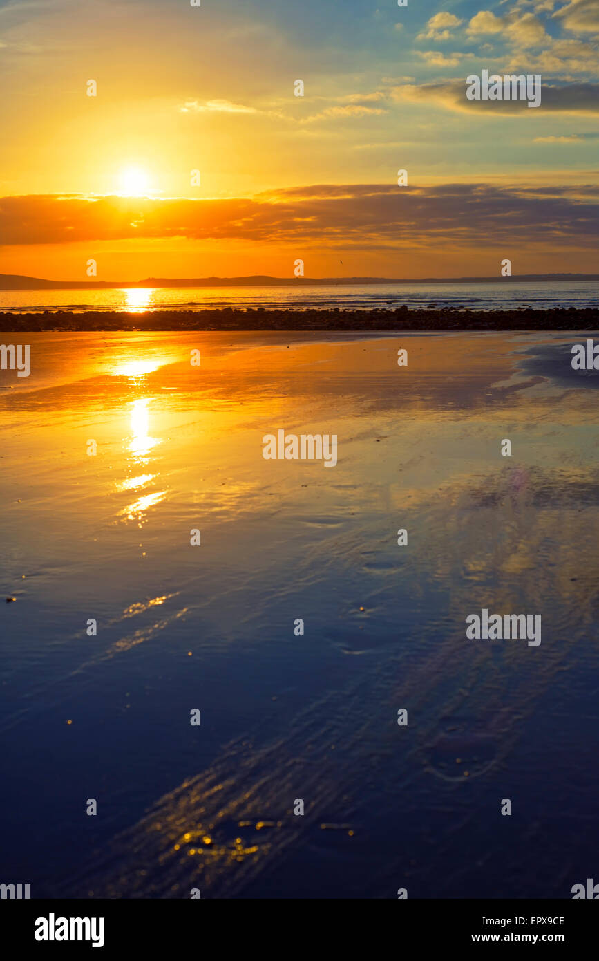 reflections at beal beach near ballybunion on the wild atlantic way ...