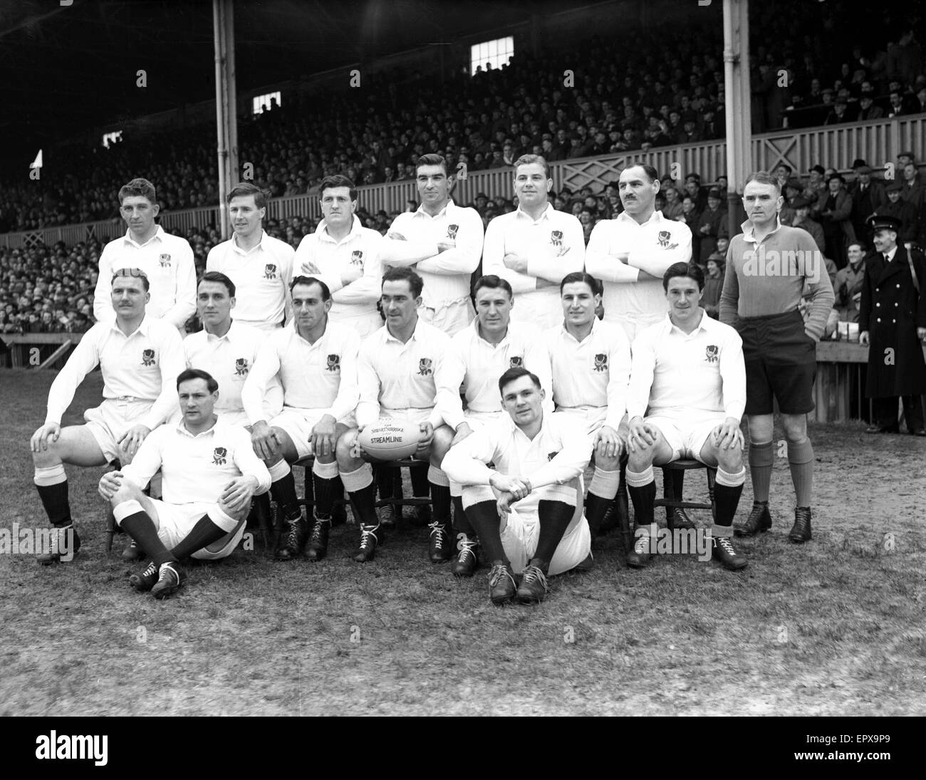 Rugby union england team Black and White Stock Photos & Images - Alamy